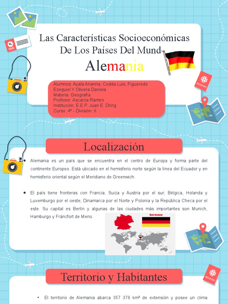 Alemania - 4to II - Geografía | PDF | Alemania | Política mundial