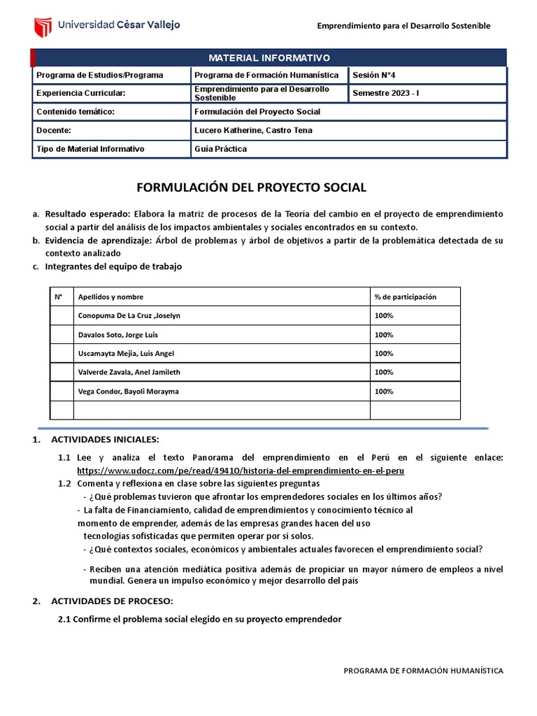 Guía Práctica #04 | PDF | Iniciativa empresarial