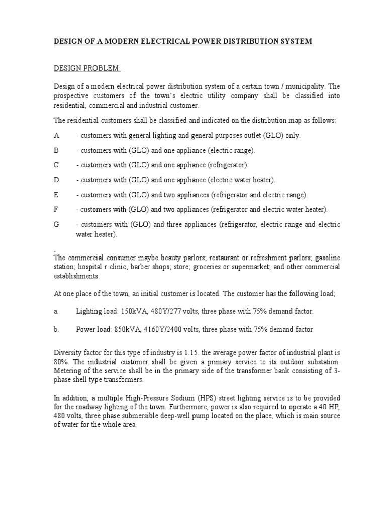 Transmission Distribution Design | PDF | Electric Power Distribution | Electric Power Transmission