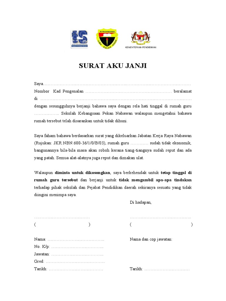 Surat Aku Janji | PDF