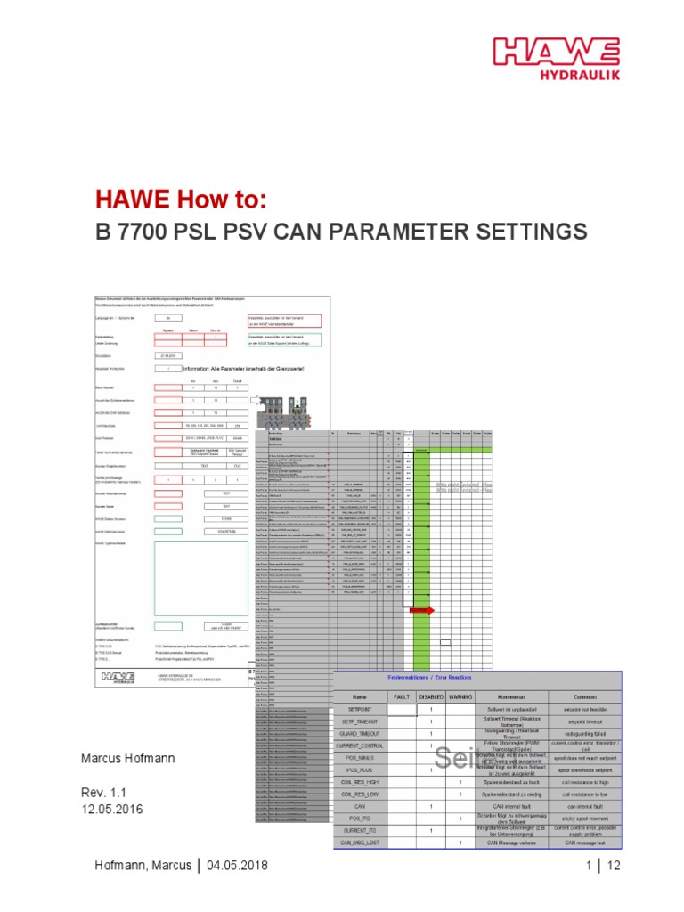 Hawe Hydraulics b7700 Can | PDF | Computer Science | Computer Architecture