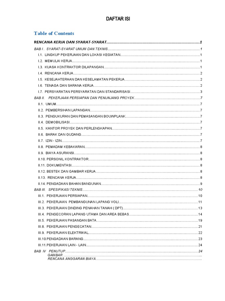 RKS Lap Volly Tipe A | PDF