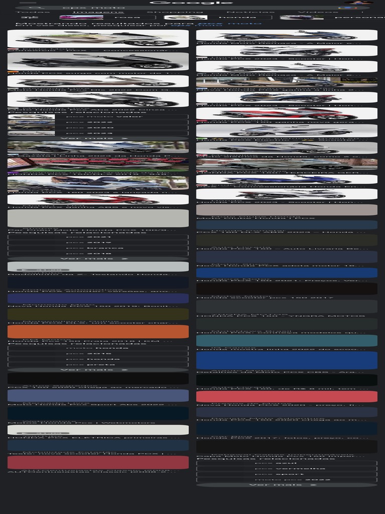 Honda PCX: Modelos e Anos de Lançamento | PDF | Honda | Motocicleta