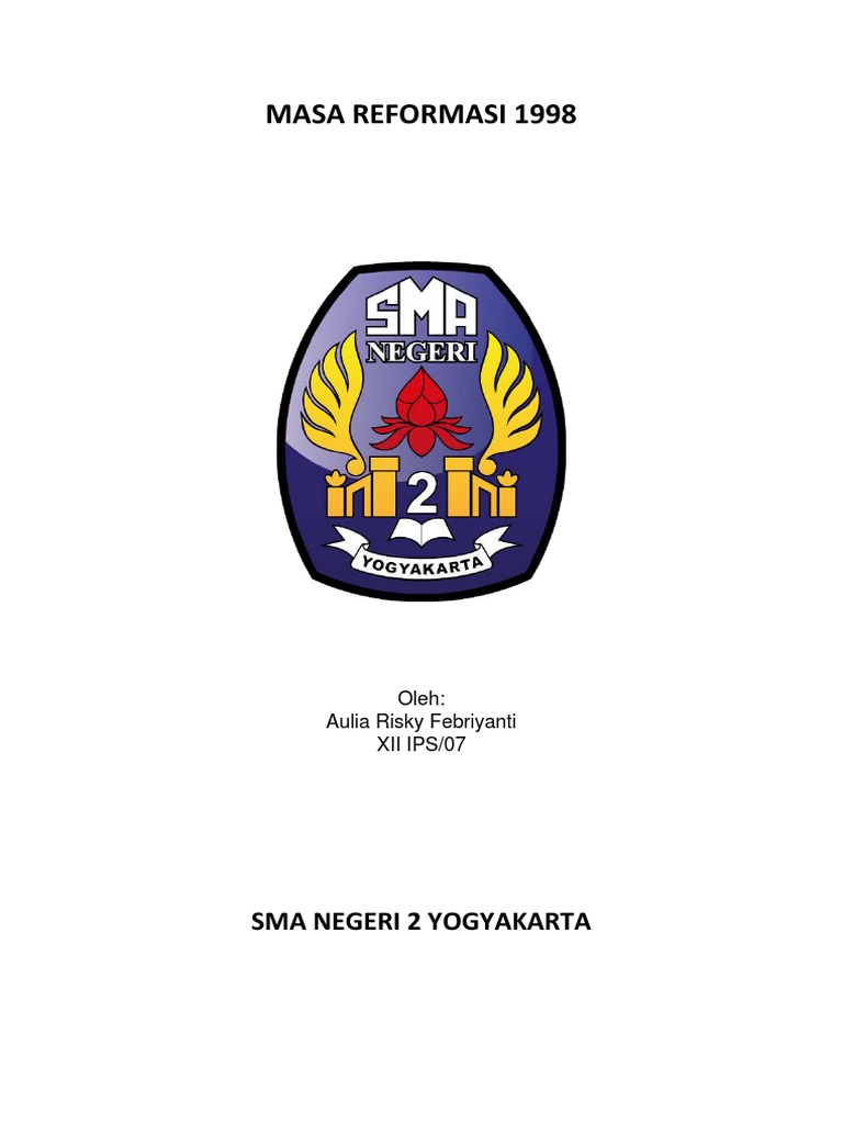 Makalah Reformasi 1998 | PDF