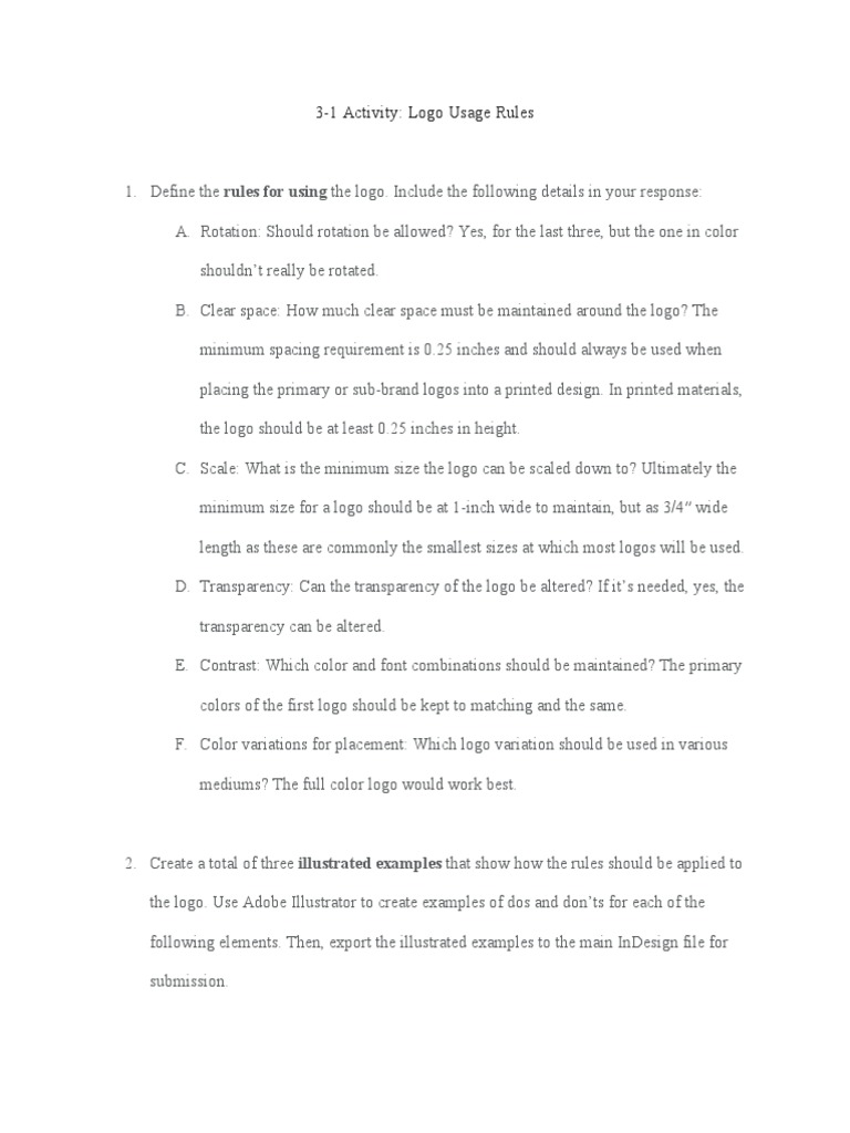 Logo Usage Guidelines and Rules | PDF | Logos | Vision