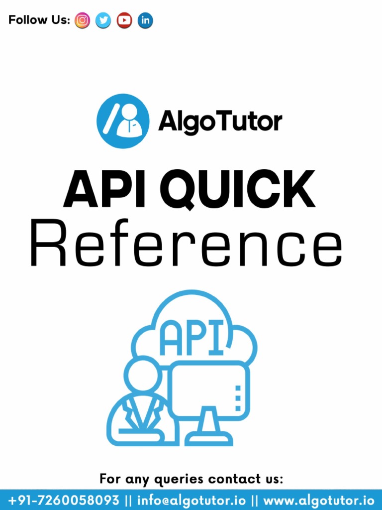 API CheatSheet | PDF