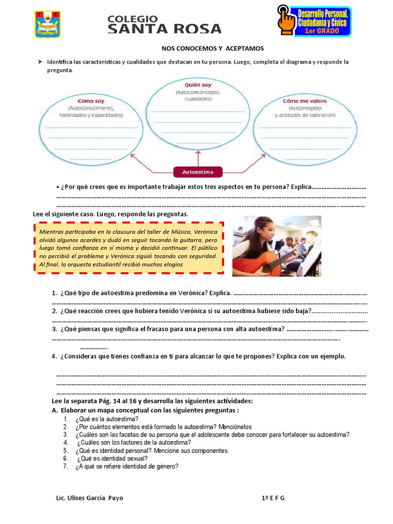 Ficha 03. NOS CONOCEMOS Y ACEPTAMOS | PDF