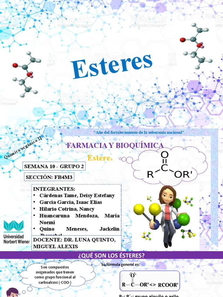 Nomenclatura y propiedades de ésteres | PDF | Ester | Ácido