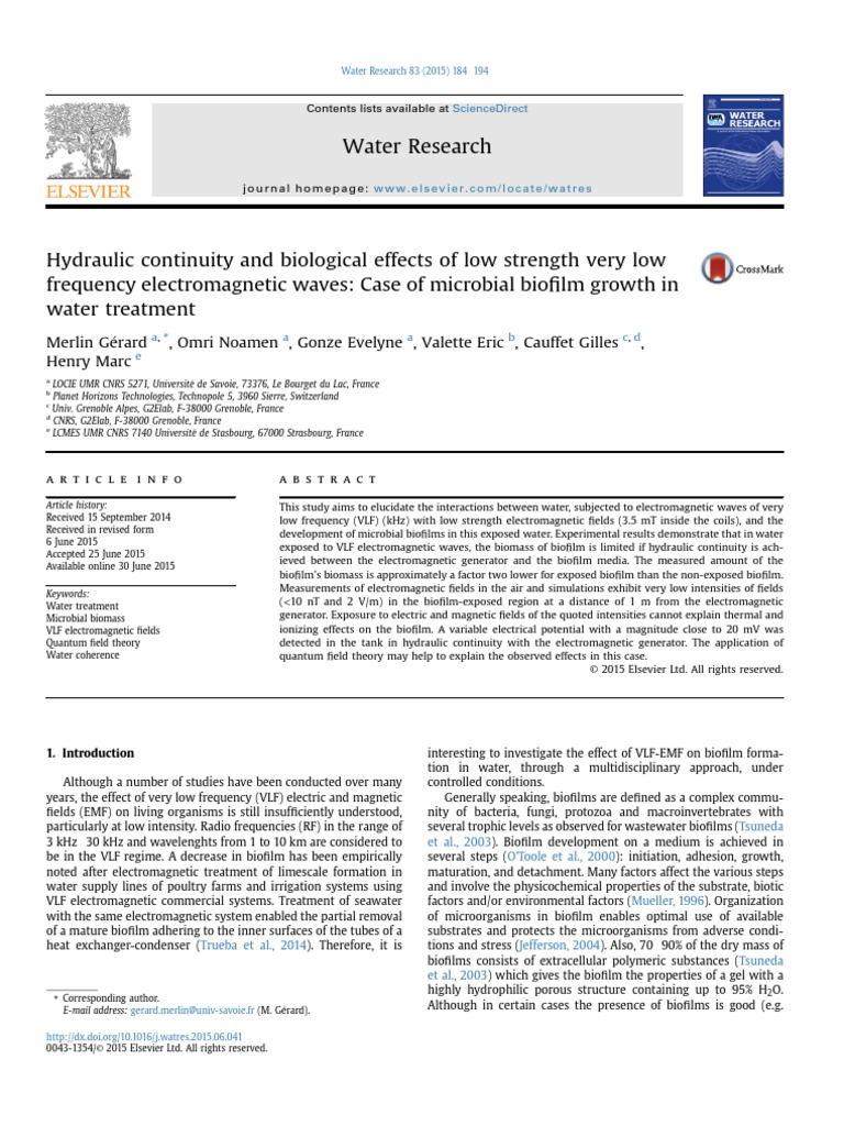 03-Hydraulic Continuity and Biological Effects of Low Strength Very Low ... 03-Hydraulic Continuity and Biological Effects of Low Strength Very Low ...