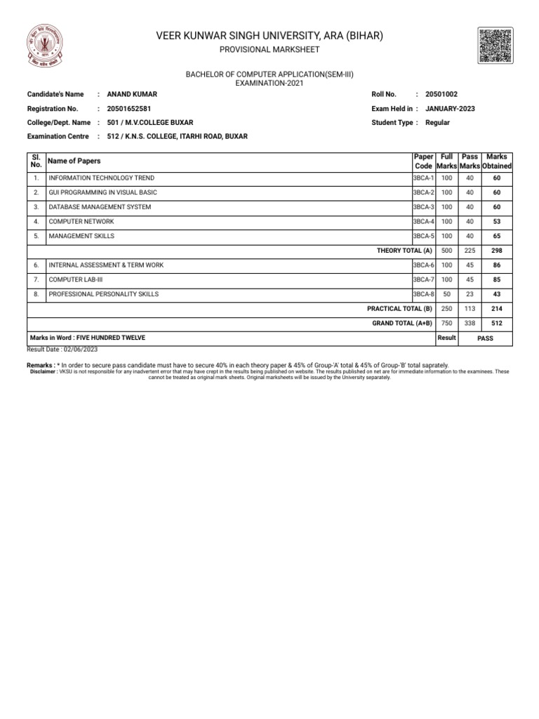 Result Print | PDF | Computing