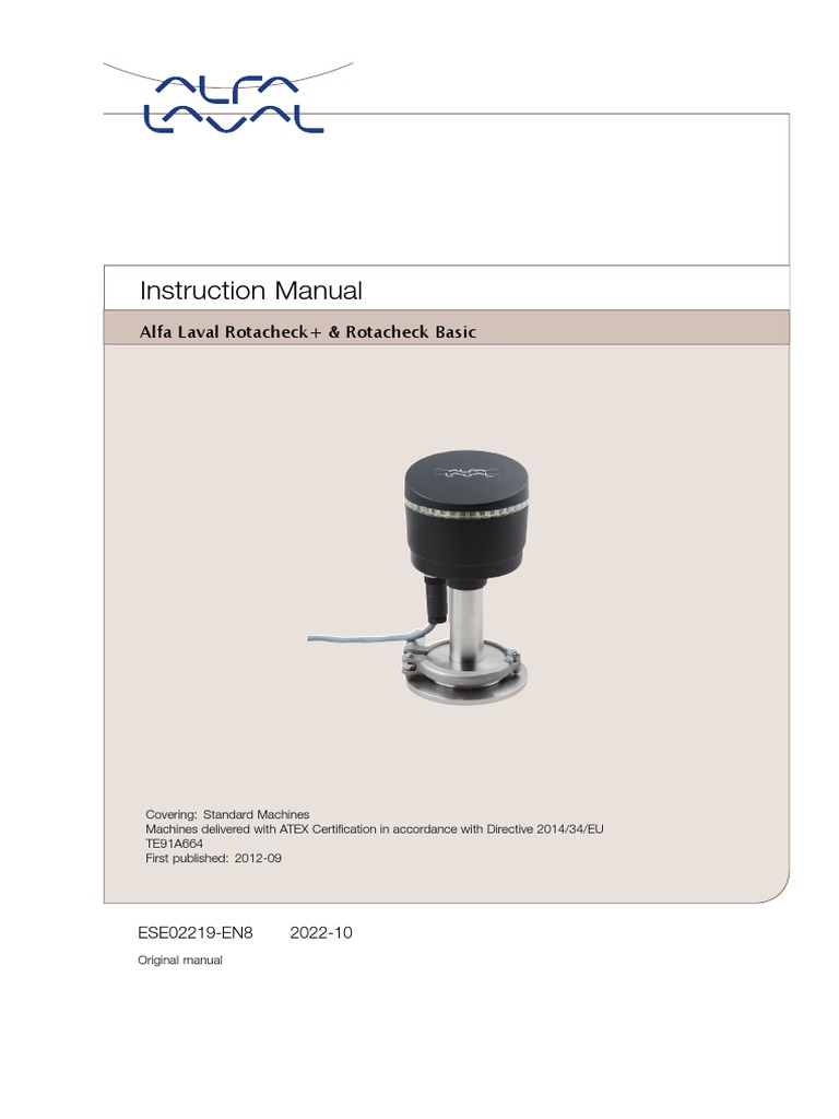 Instruction Manual - Alfa Laval Rotacheck Rotacheck Basic | PDF | Programmable Logic Controller ...