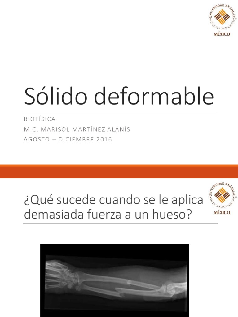 Sólido Deformable | PDF | Deformación (ingeniería) | Elasticidad (Física)