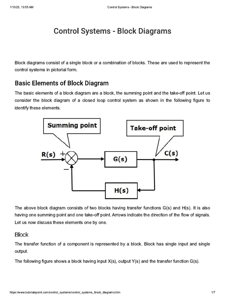L-03-1-Control Systems - Block Diagrams | PDF L-03-1-Control Systems - Block Diagrams | PDF