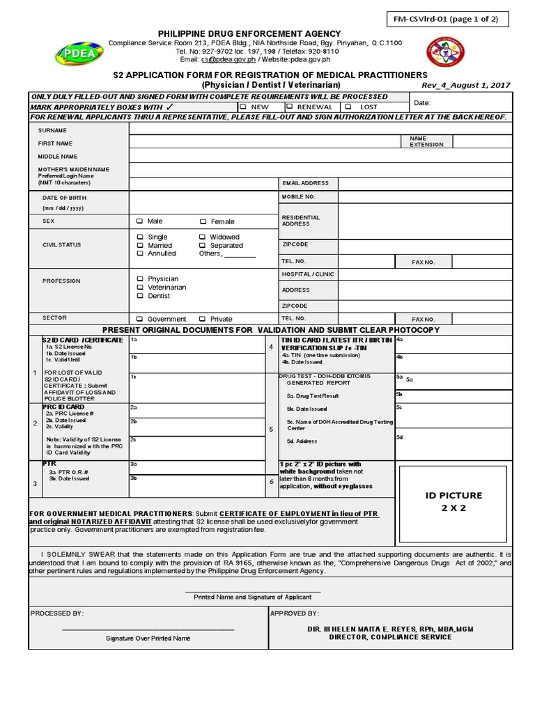 s2 Application | PDF | Identity Document