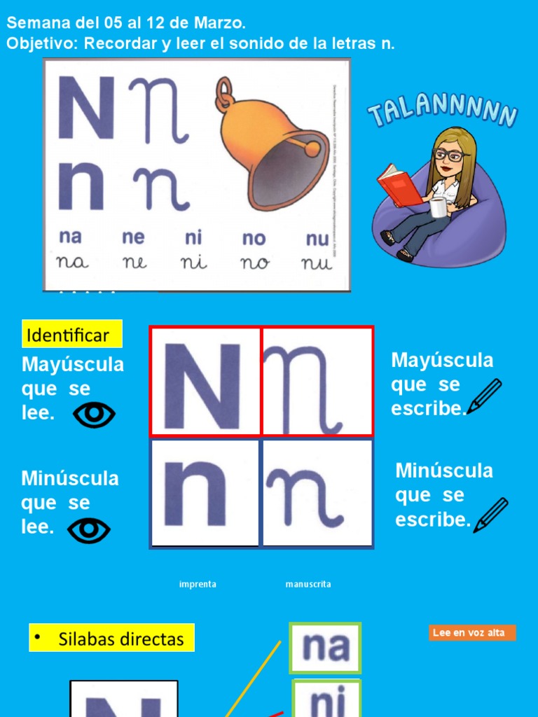 Clase de la Letra N | PDF