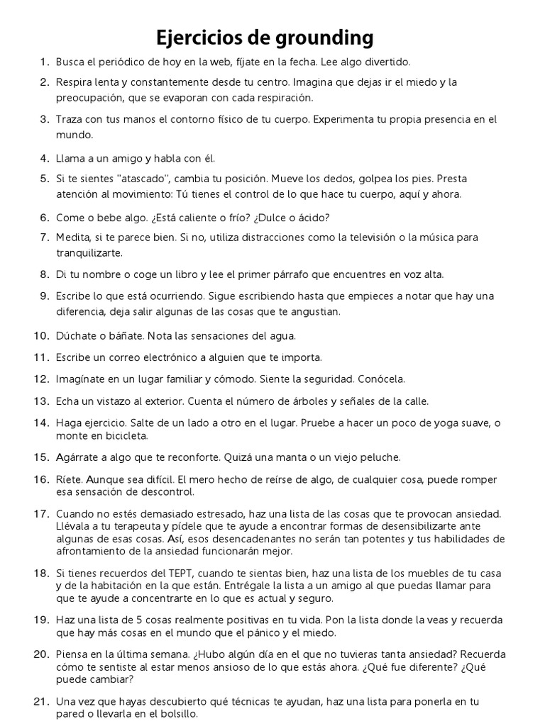 Ejercicios de Grounding | PDF
