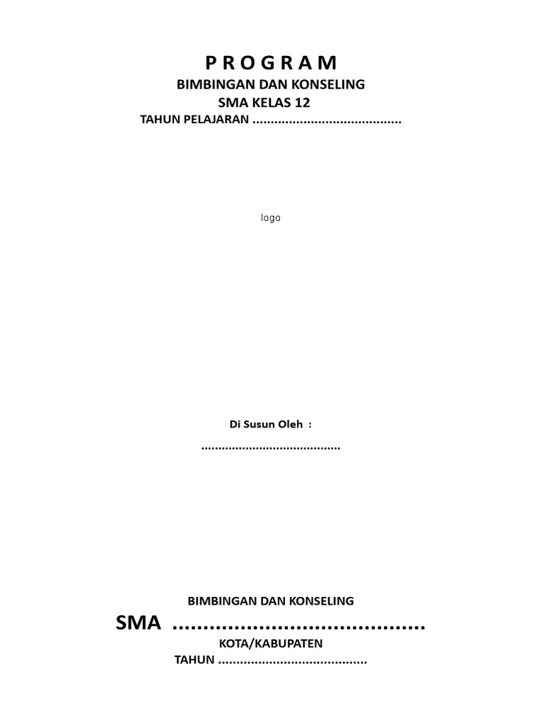 Contoh Program BK Sma-Ma Sesuai Pop BK Kelas 12 | PDF