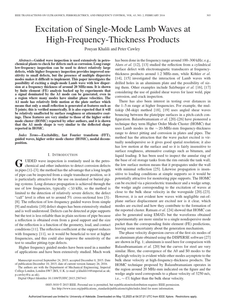 Ref 43 | PDF | Dispersion (Optics) | Normal Mode