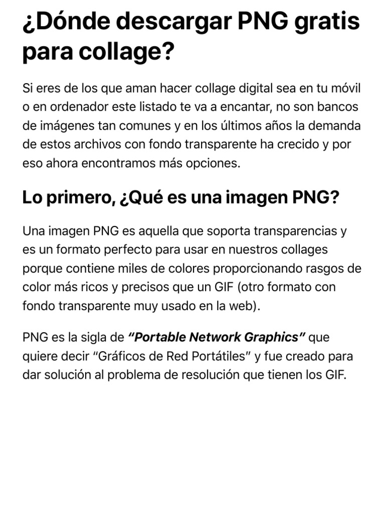 DESCARGA PNG Gratis para Collage | PDF | Informática