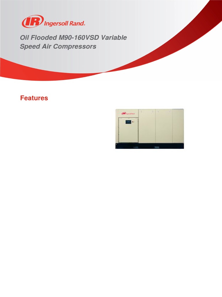 Oil Flooded M90 160VSD Variable Speed Air Compressors - en | PDF