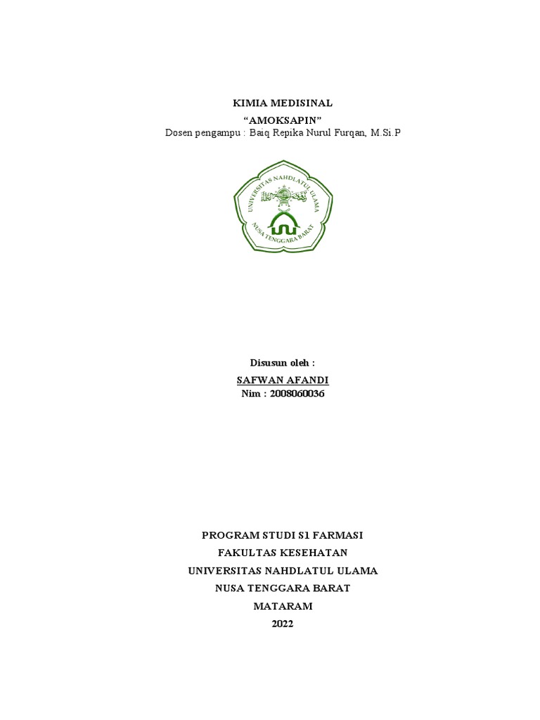 Amoksapin: Antidepresan Trisiklik Efektif | PDF