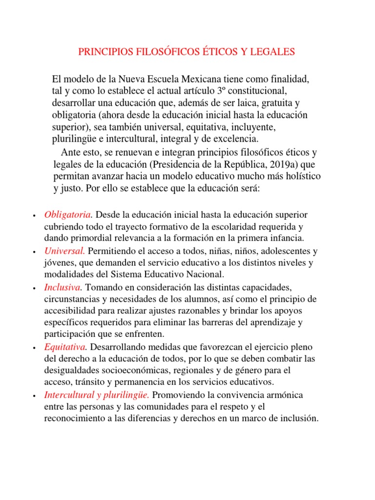 Principios Filosóficos Éticos y Legales | PDF