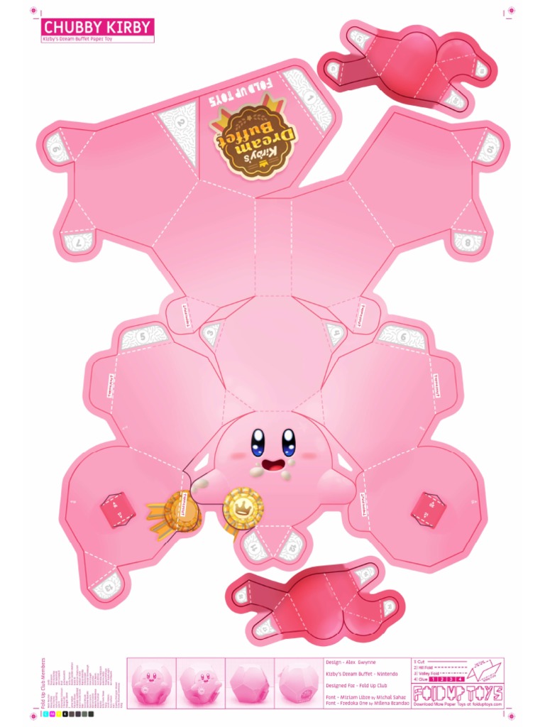 Cubby Kirby Paper Toy - A4 | PDF