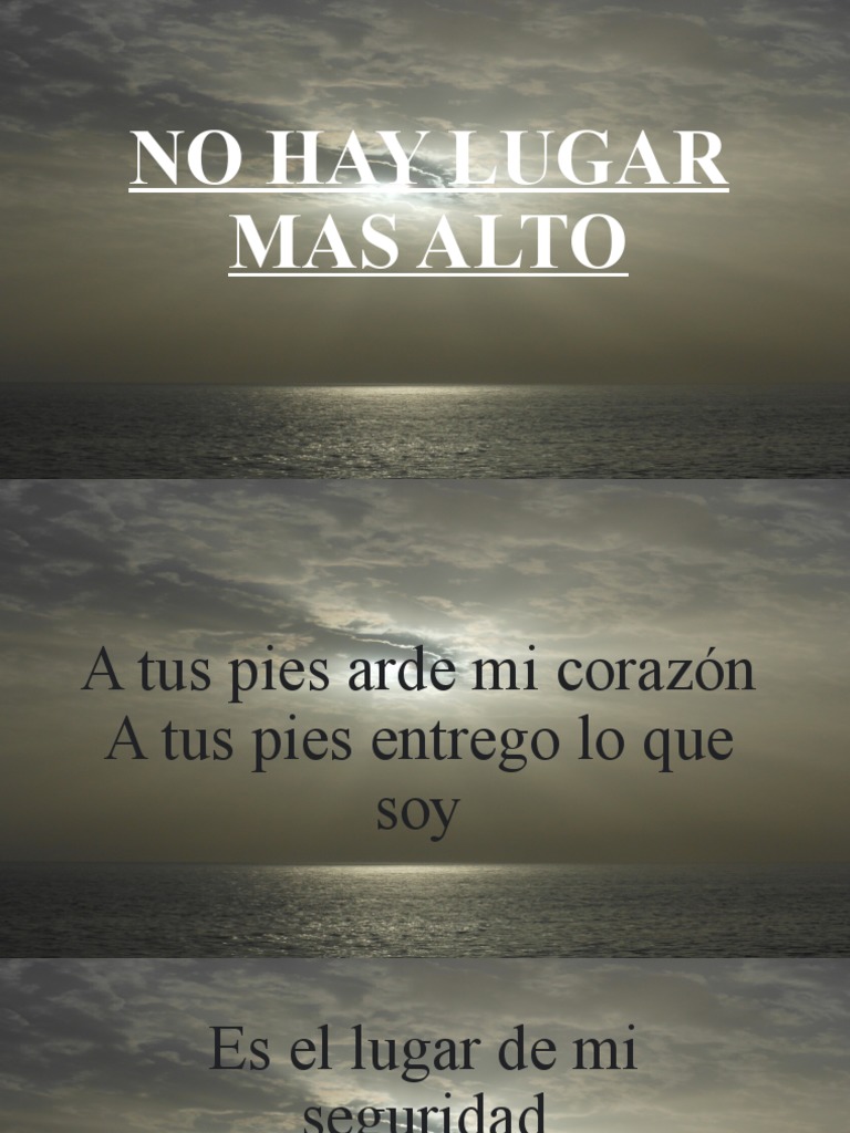 No Hay Lugar Mas Alto | PDF