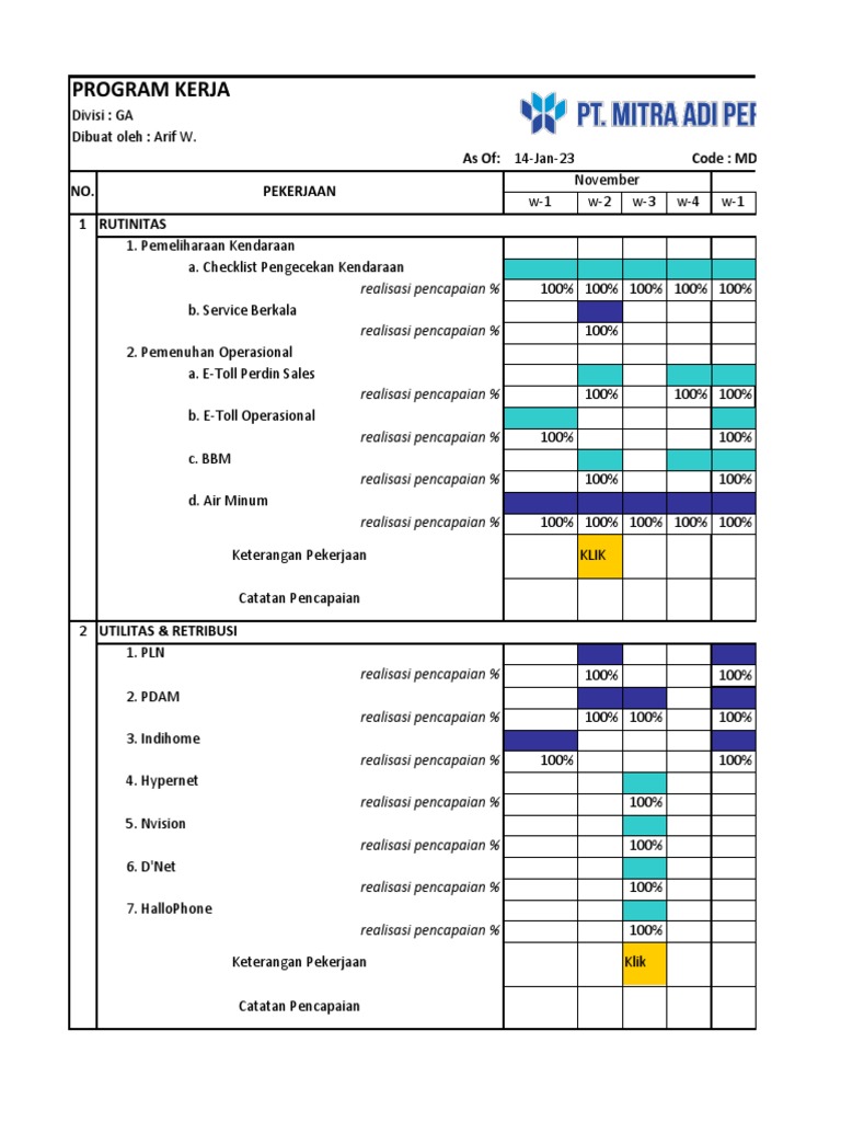 Program Kerja Divisi GA 2023 | PDF | Teknologi & Rekayasa