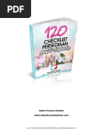 Checklist Persediaan Perkahwinan | PDF