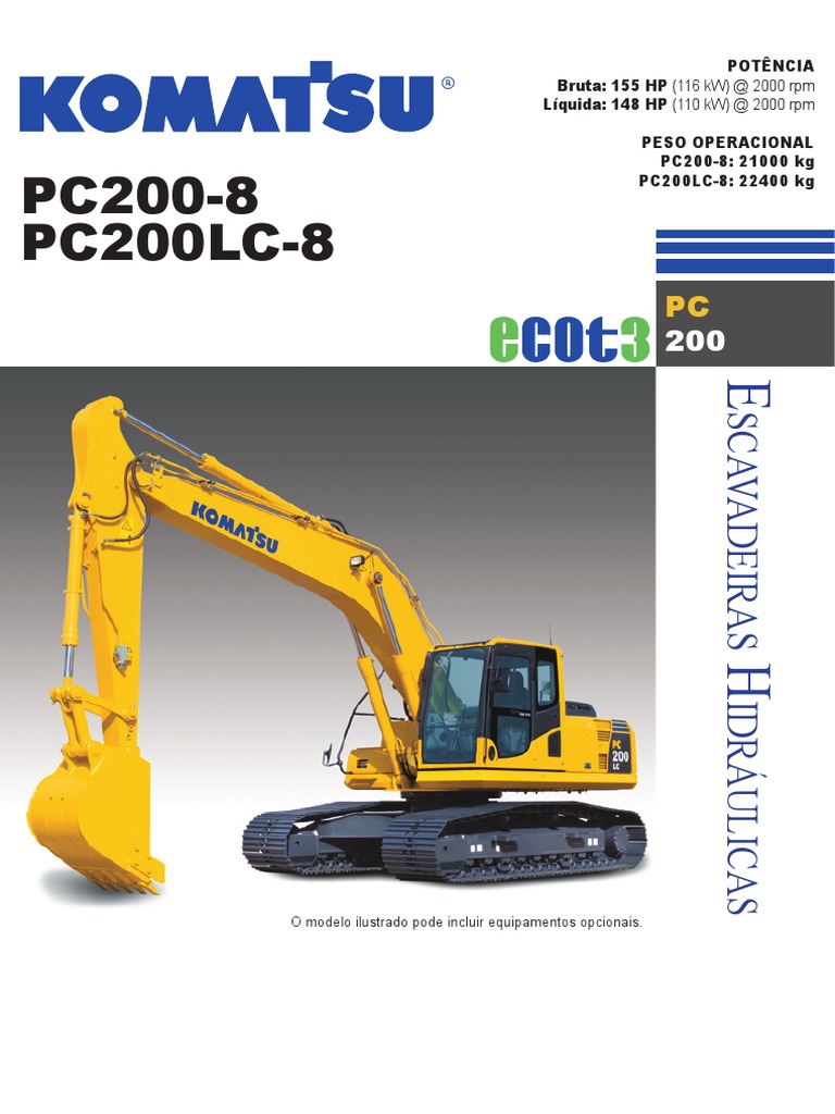 Catalogo Escavadeira PC200 8 | PDF