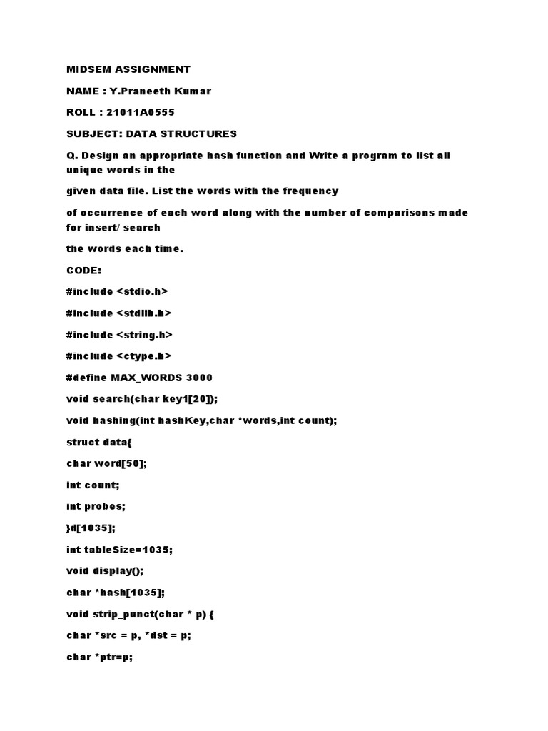 Midsem Assignment | PDF | Pointer (Computer Programming) | Computer ... Midsem Assignment | PDF | Pointer (Computer Programming) | Computer ...
