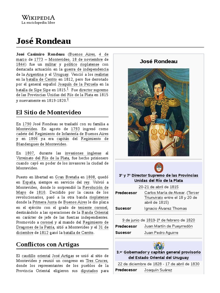 José Rondeau | PDF