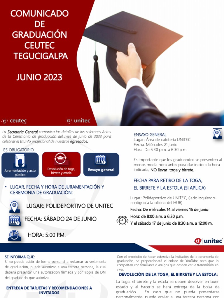Comunicado Ceutec Tgu | PDF