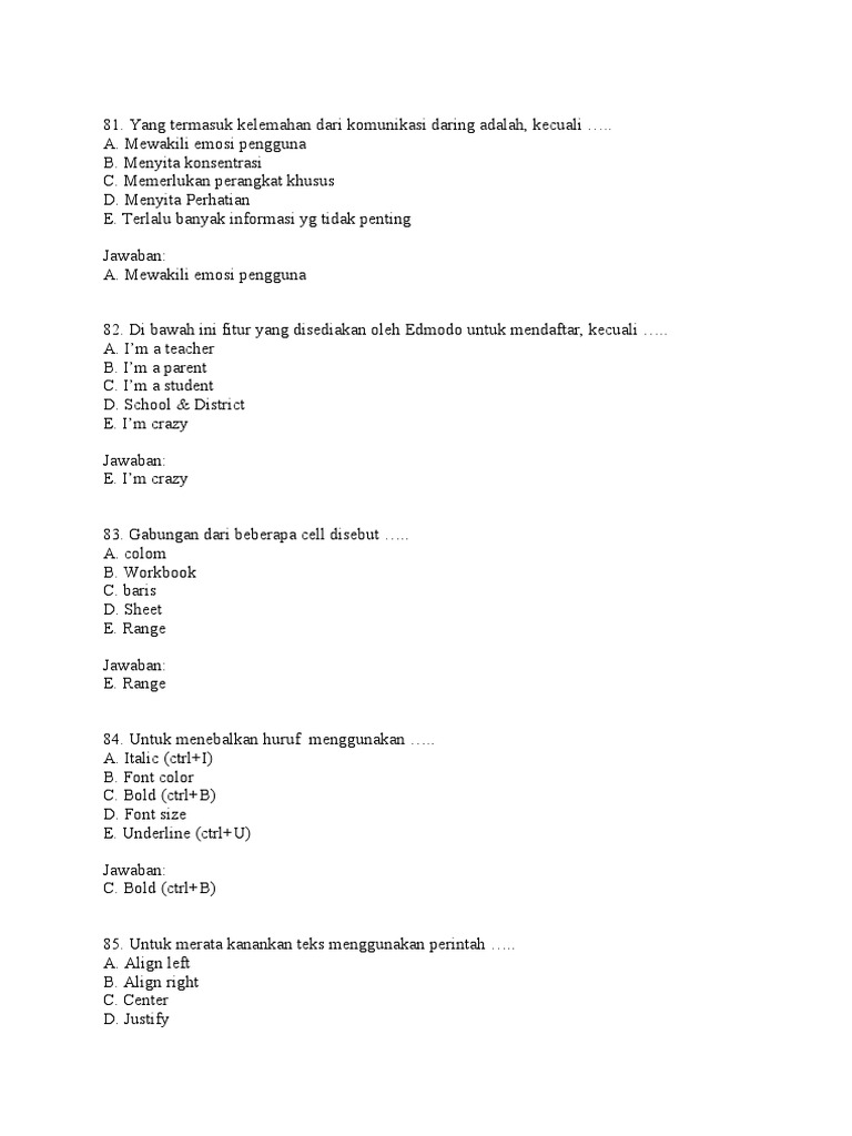 Soal Pas Simdig Kelas 10 | PDF