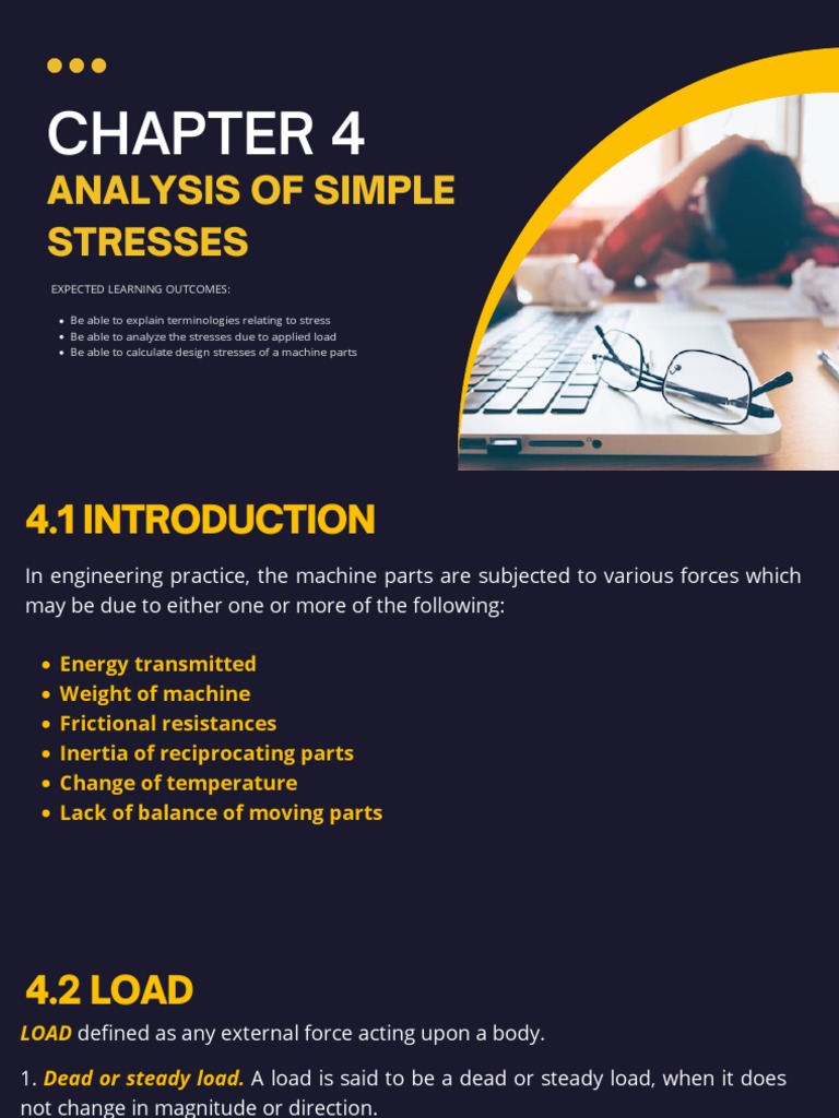 Machine Design 1 - Topic 3 | PDF | Stress (Mechanics) | Young's Modulus