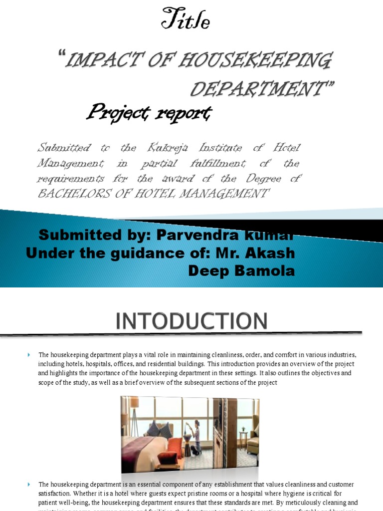 Housekeeping's Impact on Guest Satisfaction | PDF | Survey Methodology ...