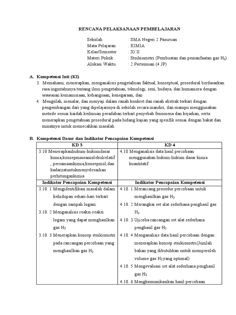 Langkah Pembelajaran STEM Kimia - RPP - Alat Sederhana Penghasil Gas ...