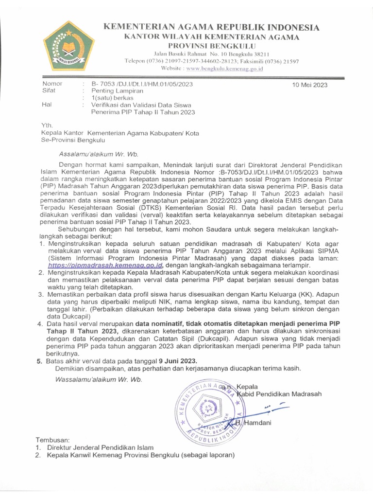 Verval PIP THP2. 2023 | PDF