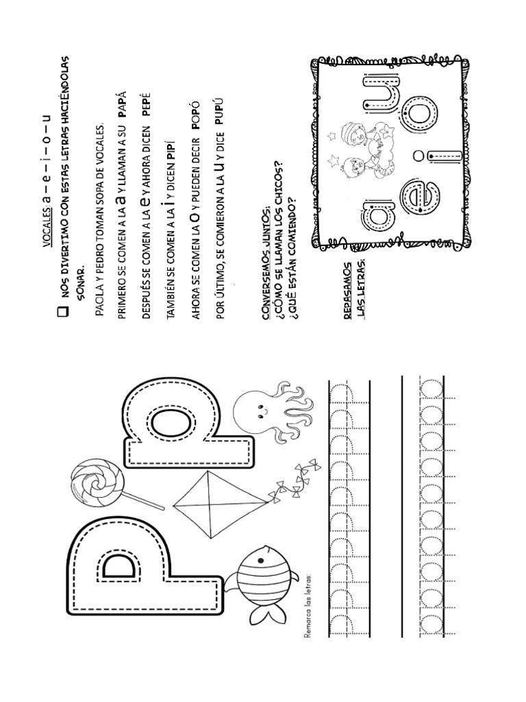 Actividades de Lectoescritura con "P" | PDF