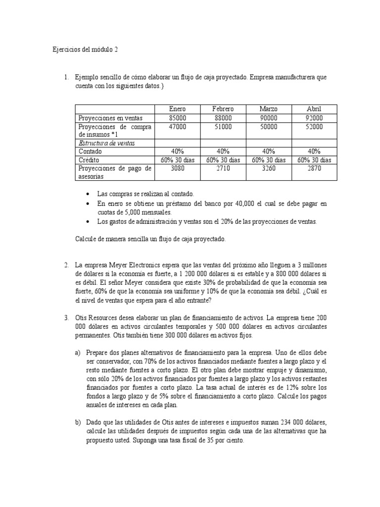 Ejercicios de Repaso Del Módulo 2 - 01 | PDF | Interés | Economias