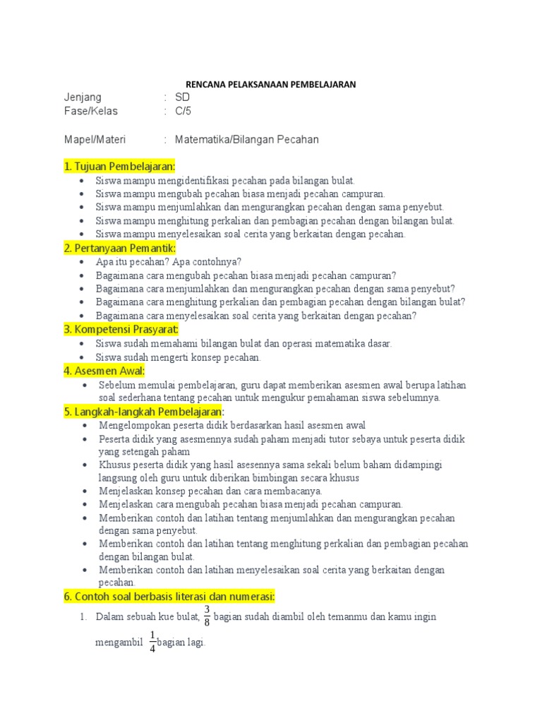 Advokasi Rencana Pelaksanaan Pembelajaran (BPMP) | PDF