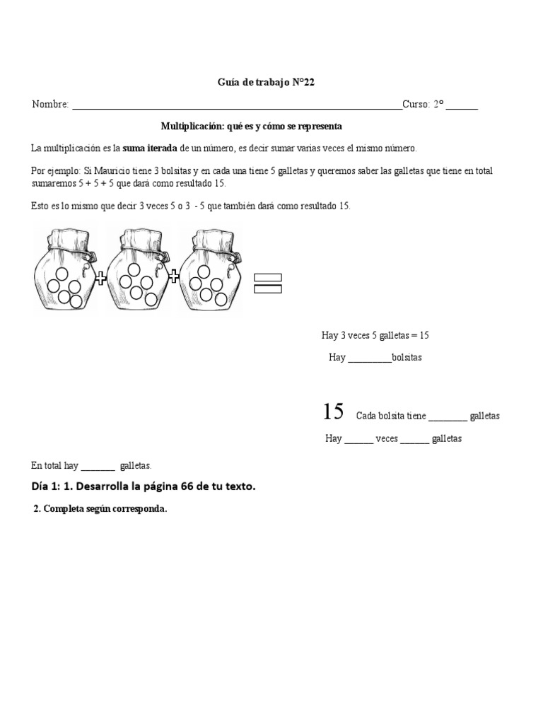 2 Basico Matematica Guia 22 Profesoras Segundo Basico Pdf
