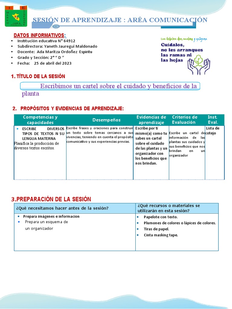 SESIÓN ESCRIBIMOS EL CARTEL DE RESPONSABILIDADES 31-03 Borrador | PDF ...