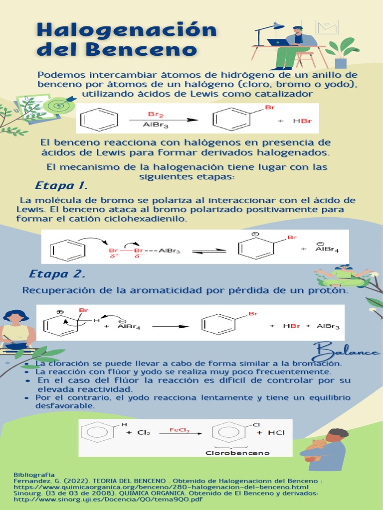 Halogenación Del Benceno | PDF