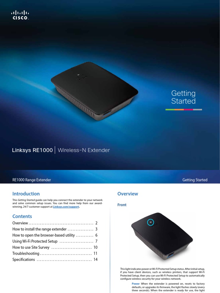 Linksys RE1000 | PDF