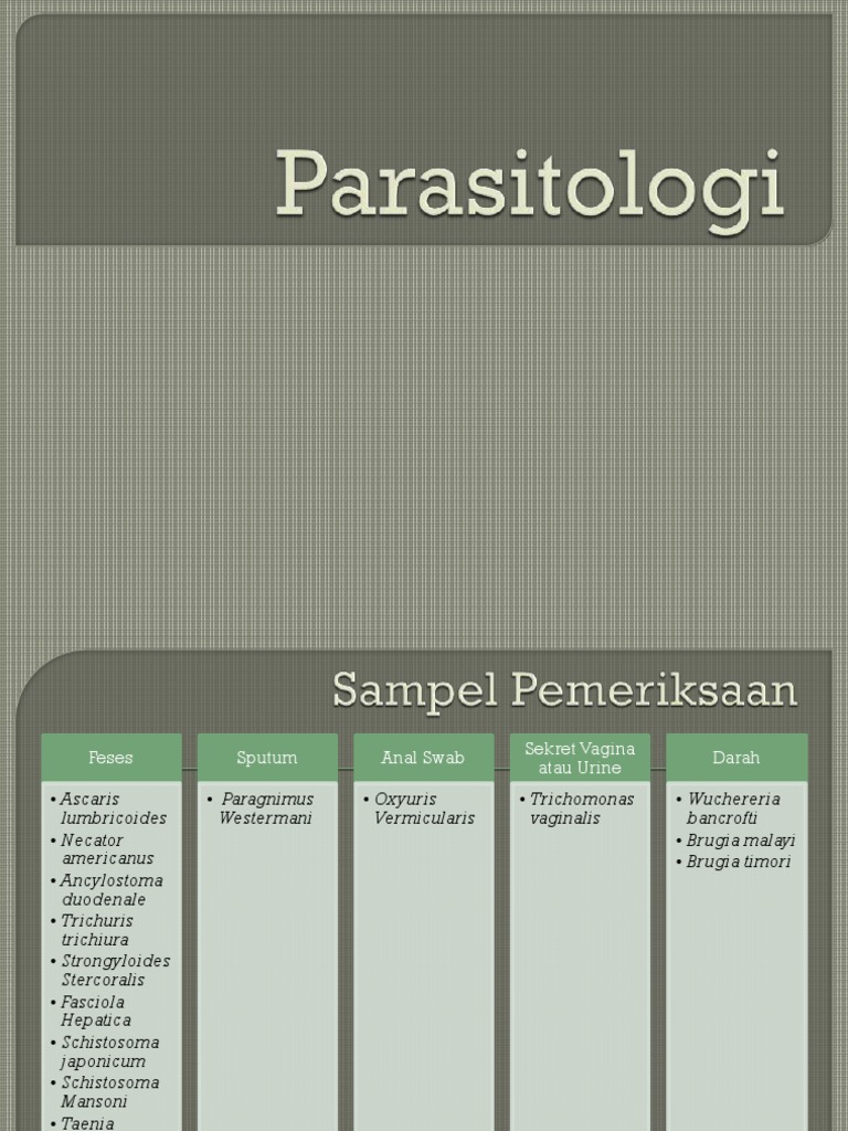Metode Diagnostik Parasit dan Mikosis | PDF