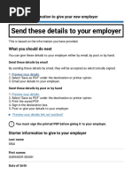 HMRC Starter Checklist | PDF | Public Finance | Government Finances