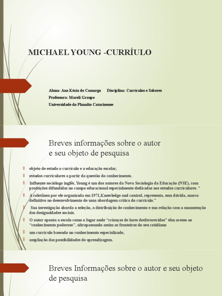 Michael Young -Currículo | PDF