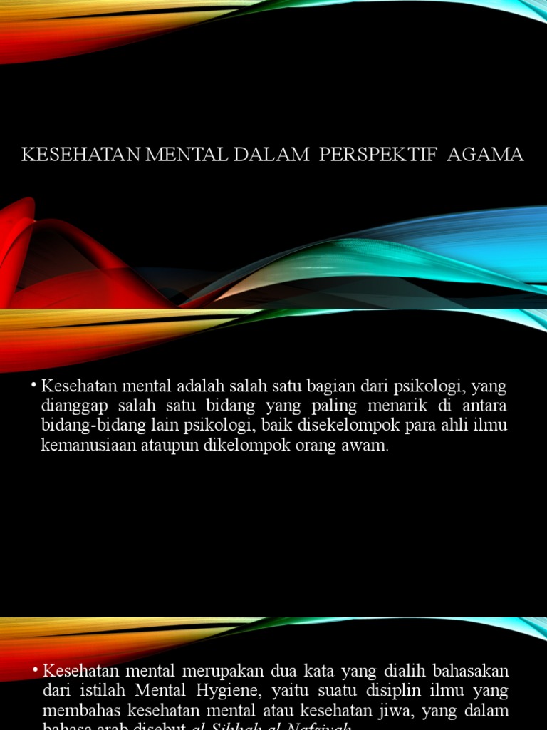 Kesehatan Mental Dalam Perspektif Agama | PDF